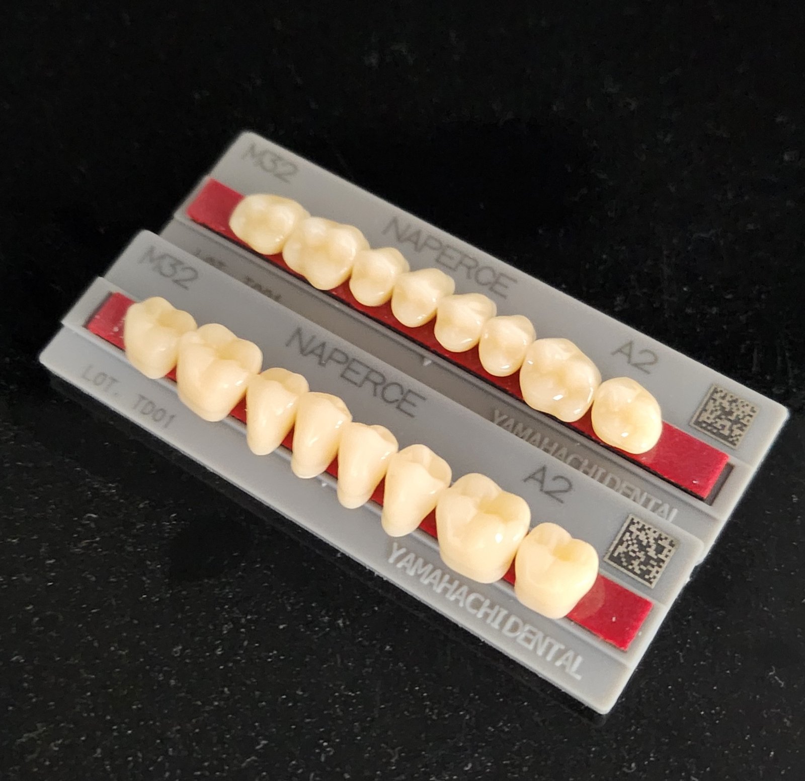 Yamahachi Acrylic Resin Teeth, Posterior 30 Degrees A1 To A4 (per Card ...